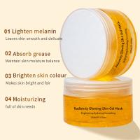 China 100ml Radiantly Turmeric Glowing Skin Gel Mask With Tranexamic Acid Glutathione for sale