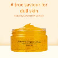 China 100ml Radiantly Turmeric Glowing Skin Gel Mask With Tranexamic Acid Glutathione for sale