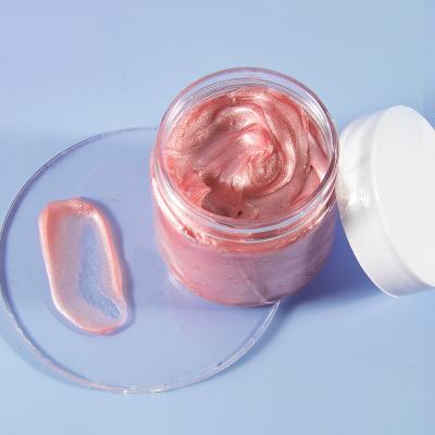 China Brightening Pink 24K Gold Rose Mud Mask GMPC Oily Skin Face Mask for sale