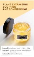 China Marigold Petal Facial Clay Mask For Pores PEARL Hyaluronic Acid Glycerin for sale