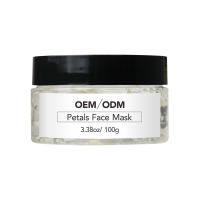 China OEM Skin Care Clay Mask Natural 100ml Rose Petal Face Gel Mask for sale