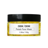 China OEM Skin Care Clay Mask Natural 100ml Rose Petal Face Gel Mask for sale