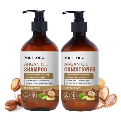 China Sulfate Free Nourishing Hair Shampoo And Conditioner Organic Argan Oil for sale