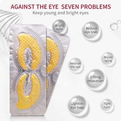 China 24k Gold Skin Care Moisturizing Eyecare Cosmetics Remove Dirk Circles Collagen Hydrogel Eye Patch for sale