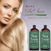 China 470ml Vitamin C+E Tea Tree Shampoo And Conditioner Sets Organic Natural Repair Damaged Hair for sale