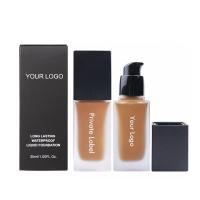 China 30ml Face Makeup Cosmetics 104 Color Custom Face Pressed Matte Liquid Waterproof Foundation for sale