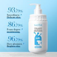 China MSDS Goat Milk Shower Gel Body Clean Care Skin Moisturizing Brightening Exfoliating Shower Gel for sale