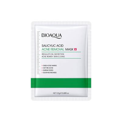 China OEM Salicylic Acid Acne Mask Shrink Pores Brightening Moisturizing Facial Sheet Mask for sale
