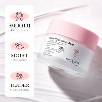 China Rose Hyaluronic Acid Moisturizer Facial Cream Brightening Skin Tightening Cream 50g for sale
