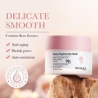 China Rose Hyaluronic Acid Moisturizer Facial Cream Brightening Skin Tightening Cream 50g for sale