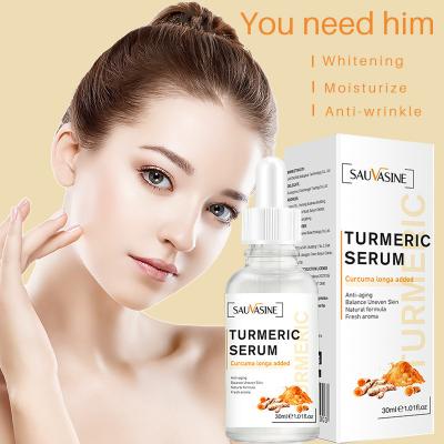 China 30ml Turmeric Essence Face Serum Dark Spot Corrector Serum Formaldehyde Free for sale