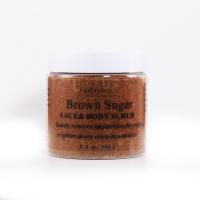 China ODM Bodycare Cosmetics Natural Exfoliating Whitening Organic Brown Sugar Salt Body Scrubs for sale