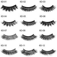 China Three Dimensional Thick Imitation Mink False Eyelashes Stage Show Bride Makeup 6D 20mm for sale