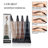 China Waterproof Liquid Eyebrow Cream With Brush Long Lasting Makeup Dye Eyebrow Gel for sale