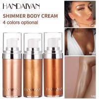 China 20ml Face And Body Luminizer Highlighter Cream Liquid Bronzer Illuminator Glow Glistening Makeup Foundation for sale