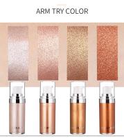 China 20ml Face And Body Luminizer Highlighter Cream Liquid Bronzer Illuminator Glow Glistening Makeup Foundation for sale