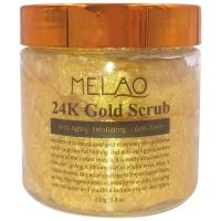 China 250g Vegan 24k Gold Scrub Cream Moisturizing And Exfoliating Body for sale