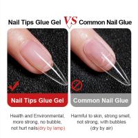 China Multifunctional Base Coat Strengthener Nail Tips Glue Gel Private Label Crystal Gel Glue for sale