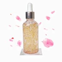 China 24K Gold Rose Petal Serum Anti Aging Glowing Skin Care Boost Face Serum for sale