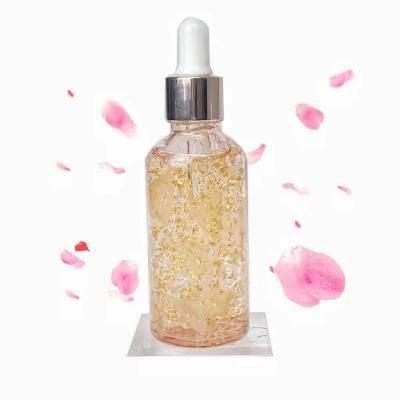 China 24K Gold Rose Petal Serum Anti Aging Glowing Skin Care Boost Face Serum for sale