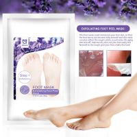 China OEM Explosive Exfoliating Lavender Foot Mask Set For Dead Skin Calluses 40ml for sale
