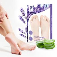 China OEM Explosive Exfoliating Lavender Foot Mask Set For Dead Skin Calluses 40ml for sale