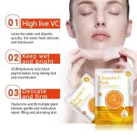 China Private Brand VC Vitamin Mask To Carry Bright Color Of Skin Hydrating Patch Fruit Facial Mask for sale