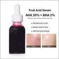 China MSDS OEM Skin Care Products Neutral AHA Fruit Acid Liquid Softens Cuticles Removes Acne Blackheads Facial Essence for sale