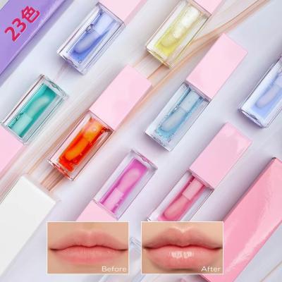 China Custom Unique Shape Natural Fruit Lip Oil Gloss Private Label Lip Oil 5G for sale