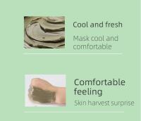China Cleansing Anti Acne Facial Clay Mask Face Mung Bean Purifying Green Mask for sale