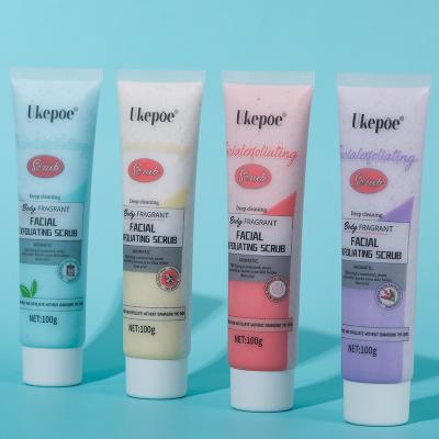 China 100g Sugar Whipped Organic Facial Scrub Exfolianting Whitening Body Scrub for sale