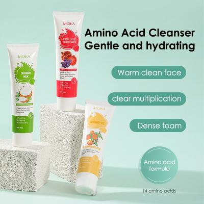 China ISO Vc Whitening Cream Amino Acid Vitamin Facial Wash Deep Cleansing Face Cleanser for sale