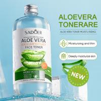China 500ml Natural Aloe Vera Gel Toner Essence Face Skin Care Facial Toner for sale