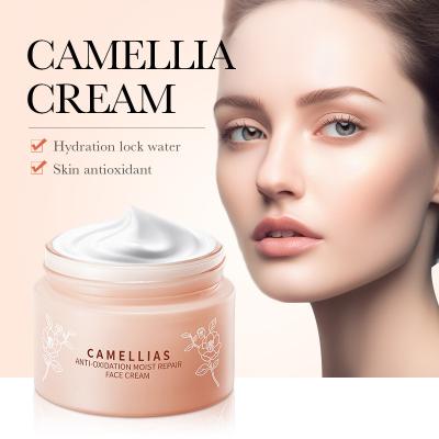 China Unscented Scent OEM Skin Care Products Camellia Flower Anti Oxidant Moisturizing Repair Face Cream for sale