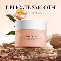 China Unscented Scent OEM Skin Care Products Camellia Flower Anti Oxidant Moisturizing Repair Face Cream for sale