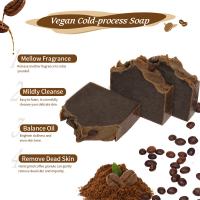 China 80G/pcs Coffee Facial Soap Cold Process Fruit Scented Hand Soap for sale