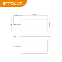 China 5.3mm Thin Square Under Cabinet Lights SMD4013 Surface Mounted Kitchen LED Light for sale