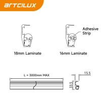 China Modern Recessed Indoor LED Strip Lighting In Aluminum Alloy Profile for sale