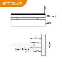 China 12 / 24V DC Aluminum Profile LED Light For Furniture Wardrobe Cabinet for sale