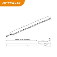China Cabinet Lights A230A Silver Aluminum Lighting for Bedroom with Easy Installation and CCT 3000-4000-6000K for sale