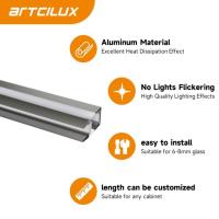 China Glass Shelf Cabinet Strip Light Indoor LED Aluminium Profile Light For Furniture for sale