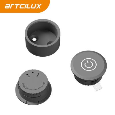 China Small Round Wireless Sensor Switch 2.4GHz Dimmer Touch Control Sensor Switch for sale