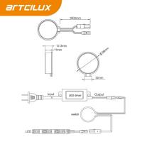 China 12V / 24V 60W LED Touch Sensor Dimmer Switch Color Suitable Invisible Switch S1005 for sale
