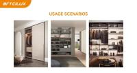 China Alunimiun Wardrobe Cabinet Strip Light SMD2835 60PCS/M LED Concealed Strip Lighting for sale