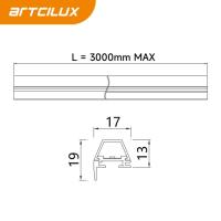 China Modern Indoor LED Light Strips Aluminum Alloy DC 24V / 12V Voltage A260G for sale