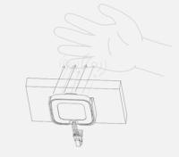 China Radar Sensor Clapboard Partition Induction LED Switch Touch Handwave PIR S1133A for sale