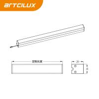 China A2D06 LED Mirror Front Light Surface Mount Snap-In Installation Aluminum Three Color Temperature 2835 Beads/120PCS/M DC12V for sale