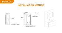 China A2D06 LED Mirror Front Light Surface Mount Snap-In Installation Aluminum Three Color Temperature 2835 Beads/120PCS/M DC12V for sale