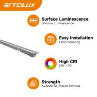 China A2Q0G Recessed Diagonally Illuminated Cut-to-Length Home Decorative Strip Light 5W/7.5W DC12V/24V for sale