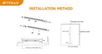 China A2Q0G Recessed Diagonally Illuminated Cut-to-Length Home Decorative Strip Light 5W/7.5W DC12V/24V for sale